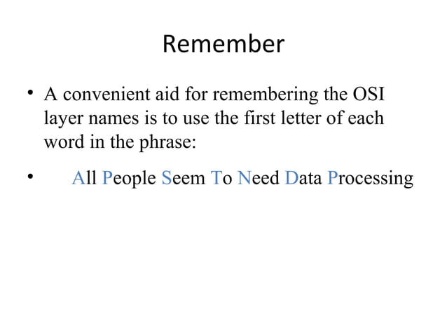 Osi model(open system interconnection) | PPT | Operating Systems | Computer Software and ...