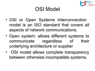 A Technical Seminar on OSI model | PPT