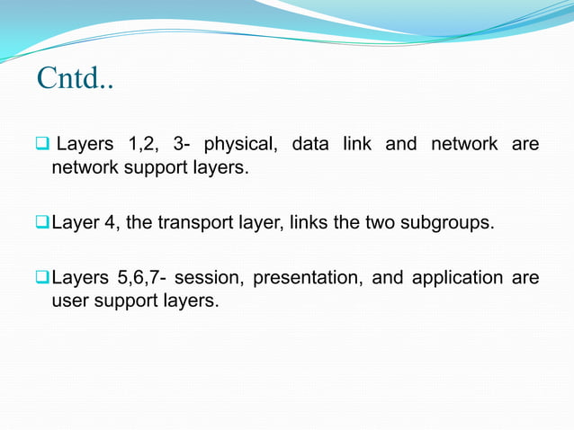 Osi model | PPTX | Computer Networking | Computing