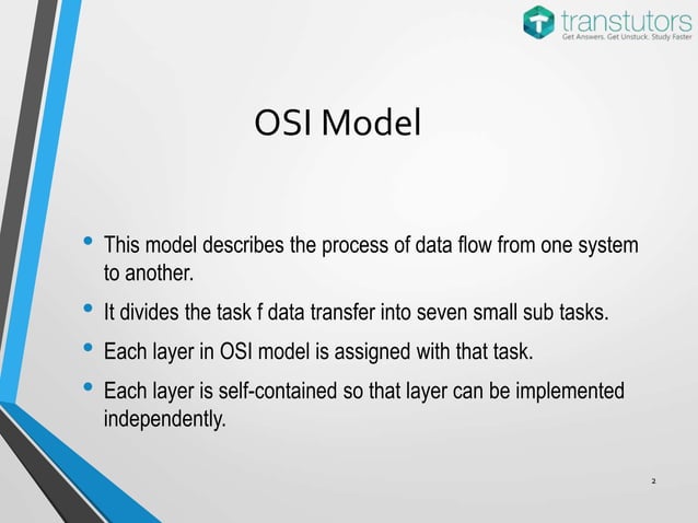 OSI Model | Computer Science | PPTX