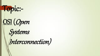 Osi model | PPTX