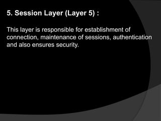 OSI MODEL AND ITS LAYERS FUNCTION | PPTX