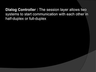 OSI MODEL AND ITS LAYERS FUNCTION | PPT