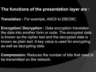 OSI MODEL AND ITS LAYERS FUNCTION | PPT
