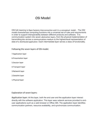 Osi model | PDF
