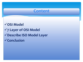 Osi model or open system interconnection by MHM | PPT