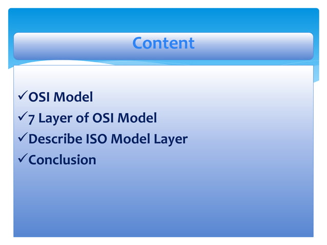 Osi model or open system interconnection by MHM | PPT