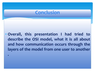 Osi model or open system interconnection by MHM | PPT