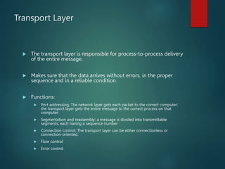 OSI model.pptx | Computer Networking | Computing
