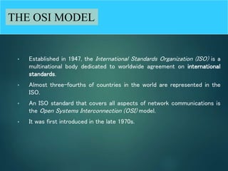 OSI model.pptx | Computer Networking | Computing