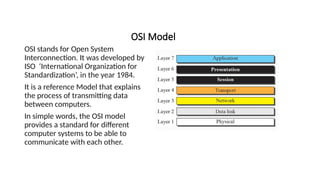 OSI model.pptx computer networking ,OSI model | PPT