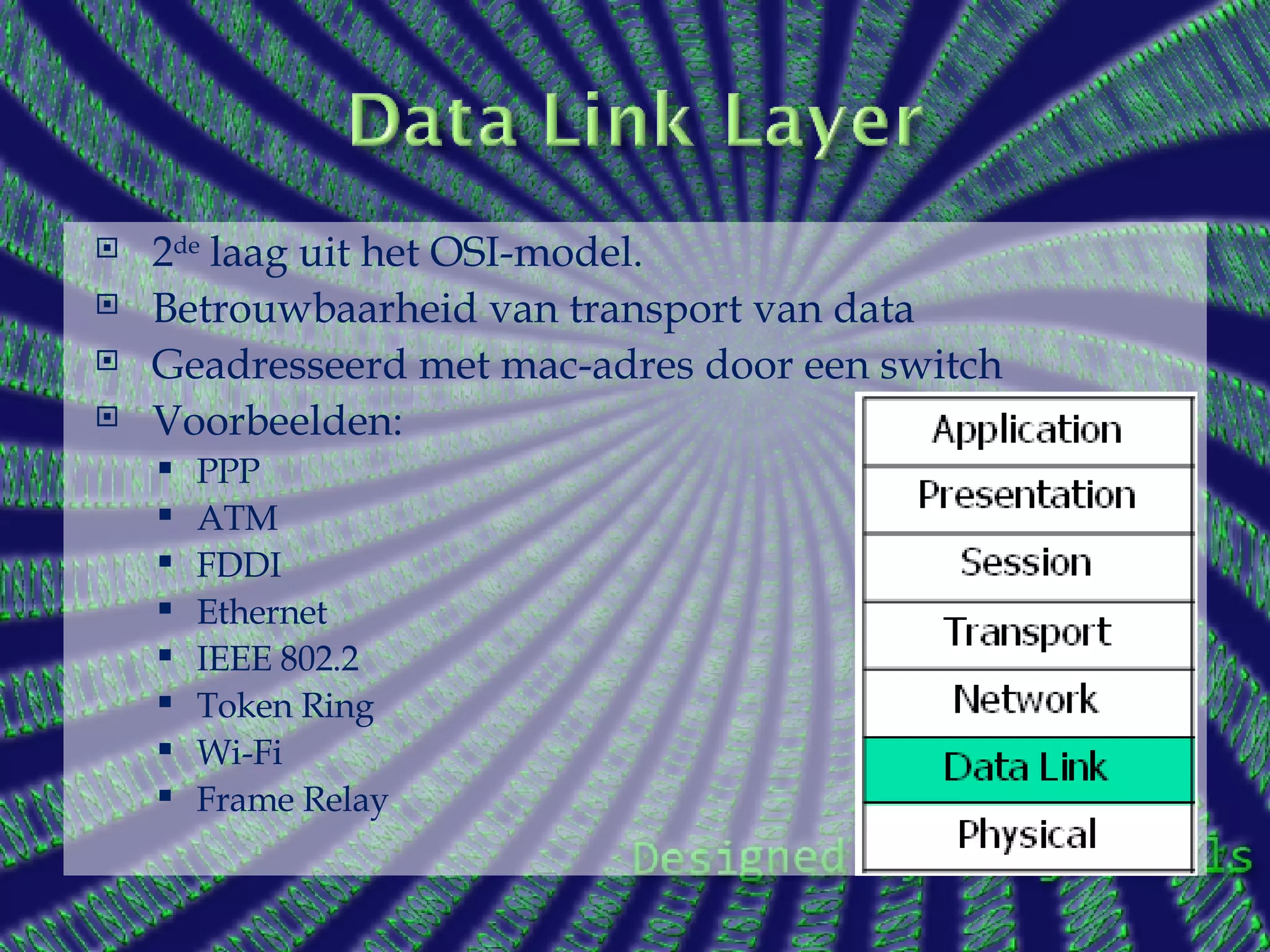 OSI-Model DataLinkLayer | PPT | Technology & Computing