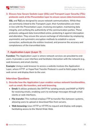 OSI MODEL Comprehensive Guide For Exam and Interview | PDF