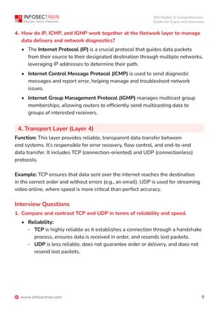 OSI MODEL Comprehensive Guide For Exam and Interview | PDF