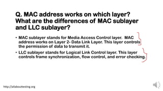 Osi Model Interview Questions & Answers | PDF