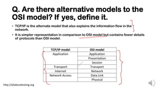 Osi Model Interview Questions & Answers | PDF