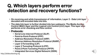 Osi Model Interview Questions & Answers | PDF
