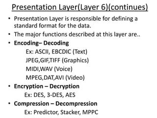 Osi model layers | PPT