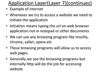 Osi model layers | PPT