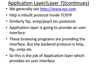 Osi model layers | PPT