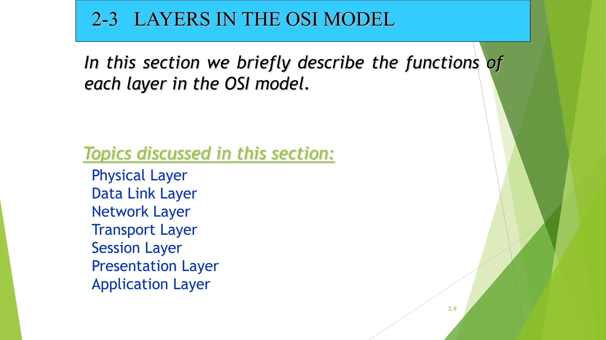 OSI model ,Layers in OSI model, Detail .pptx
