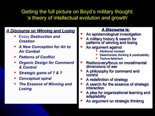Osinga 2007 Boyd Conference | PPT