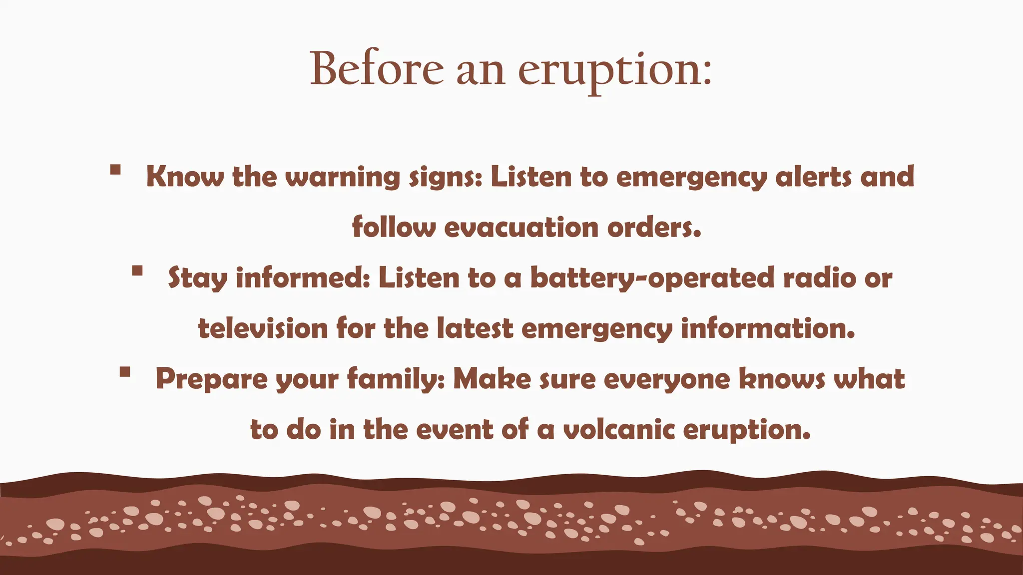 Before, during and after volcanic eruption | PPTX