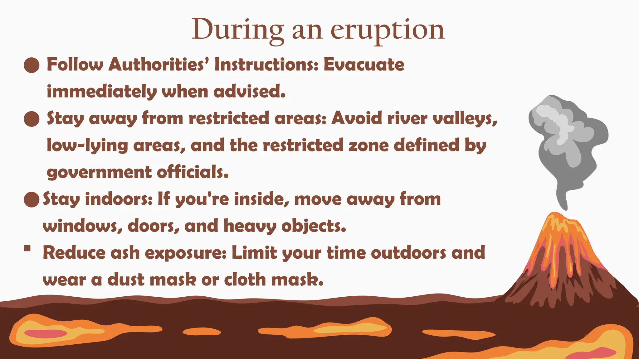Before, during and after volcanic eruption | PPTX