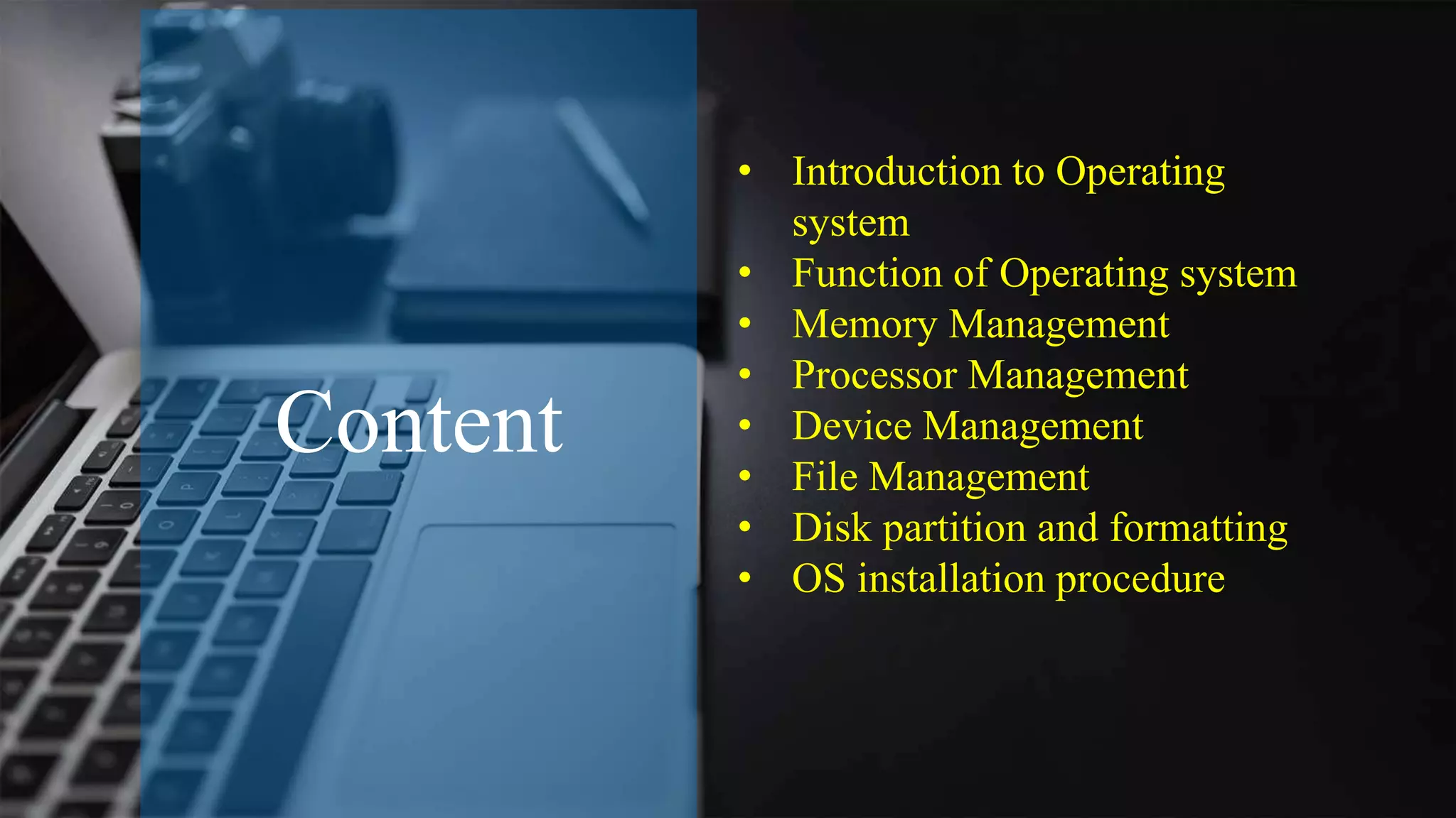 Operating system and installation | PPTX