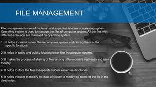 Operating system and installation | PPTX