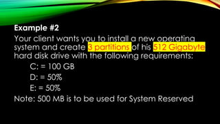 OS Installation with Disk partitioningppt.pptx | Operating Systems | Computer Software and ...