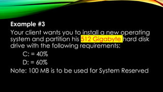 OS Installation with Disk partitioningppt.pptx | Operating Systems | Computer Software and ...