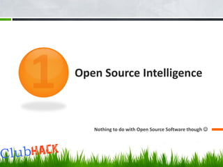 OSINT - Open Source Intelligence | PDF | Internet | Computing