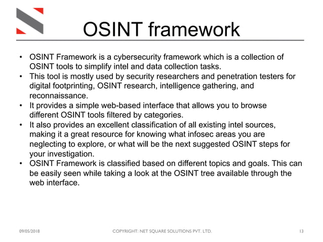OSINT: Open Source Intelligence - Rohan Braganza | PPT