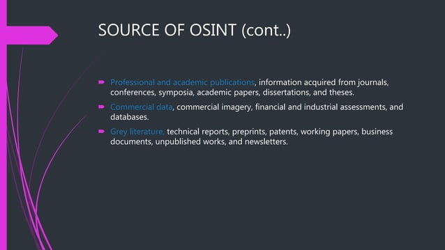 Osint {open source intelligence } | PPTX | Internet | Computing