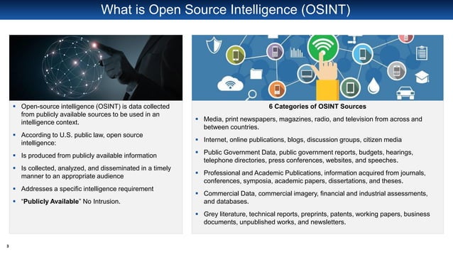 Osint presentation nov 2019 | PDF | Cloud Computing | Internet