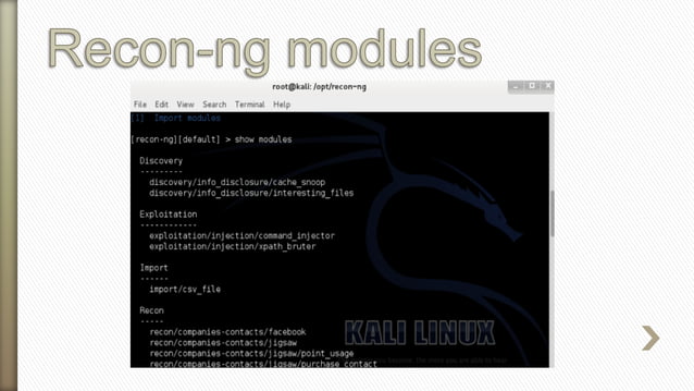 OSINT tools for security auditing with python | PPT