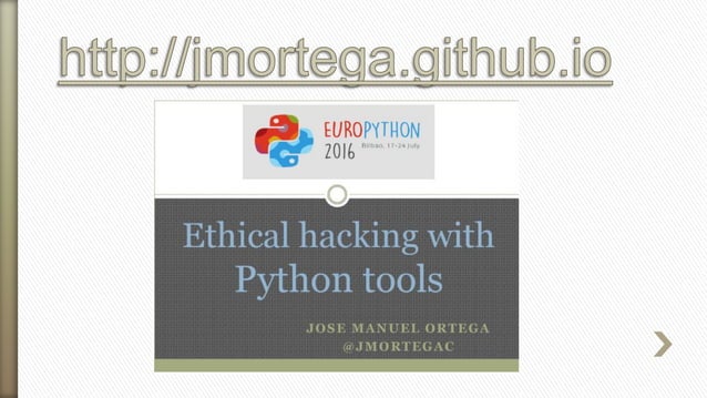 OSINT tools for security auditing with python | PPT