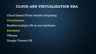 OS Introduction Operating systems Processes and concepts | PPT