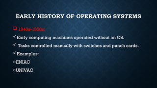 OS Introduction Operating systems Processes and concepts | PPT