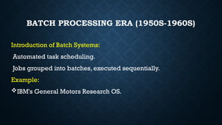 OS Introduction Operating systems Processes and concepts | PPT