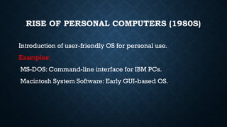 OS Introduction Operating systems Processes and concepts | PPT