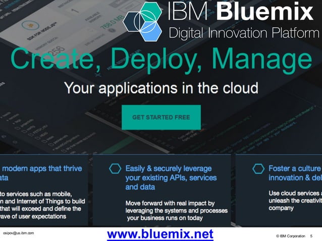 IT Roadmap Atlanta Deliver on your innovation goals with IBM Bluemix | PPT