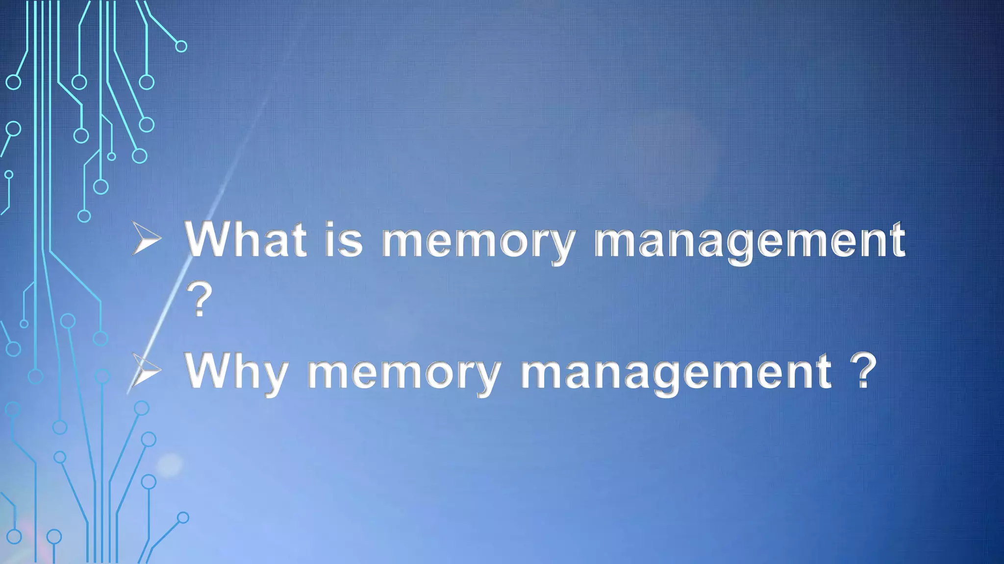 Memory management | PPT