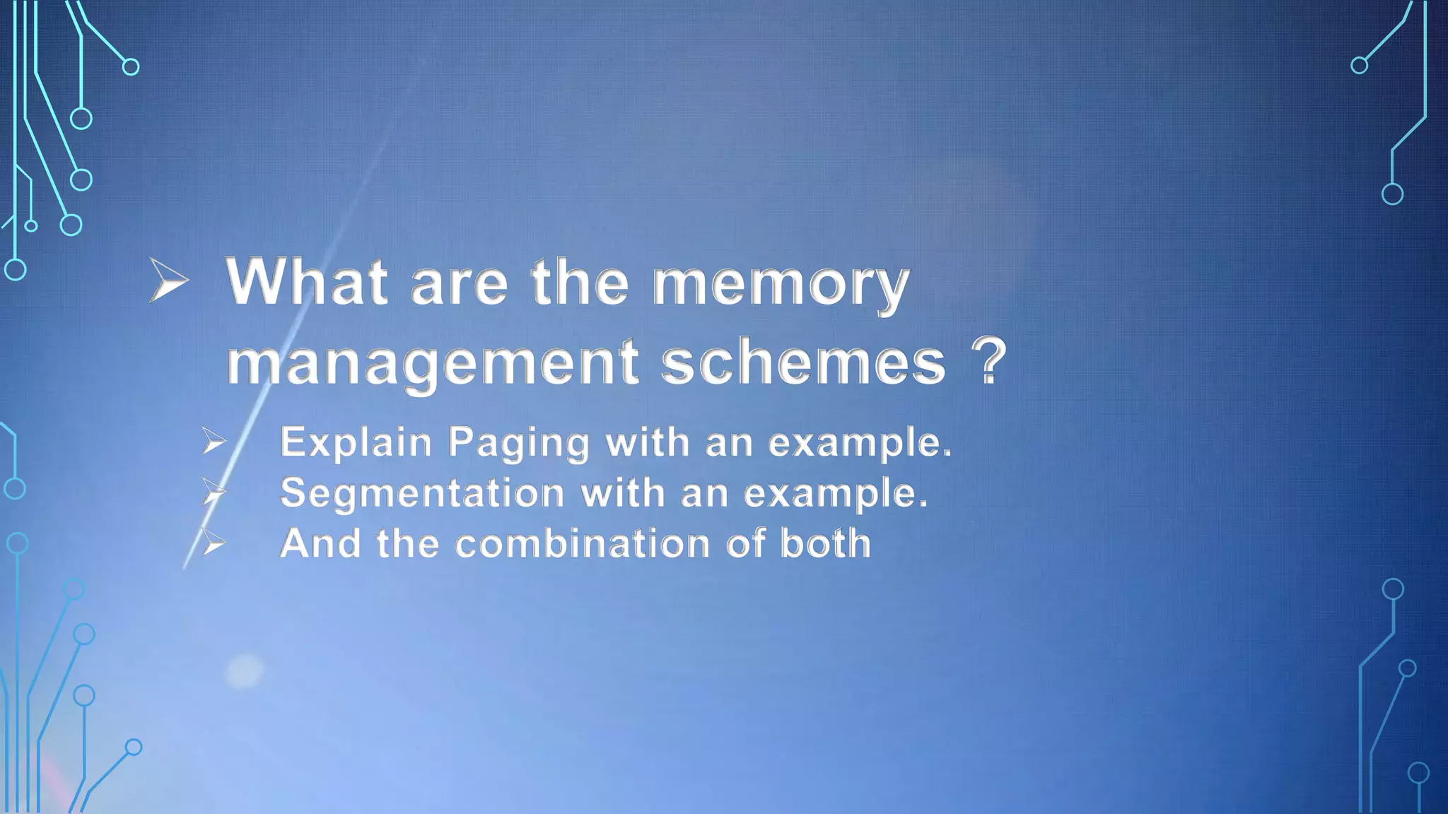 Memory management | PPT