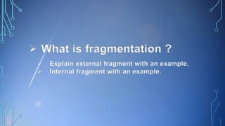 Memory management | PPT