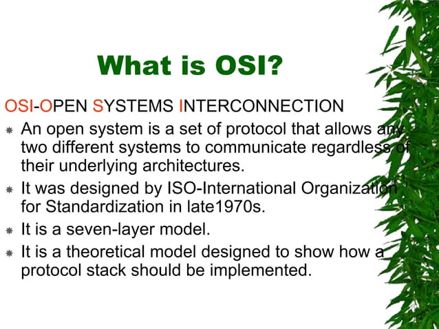 Osi reference model | PPTX