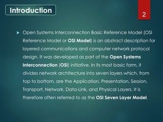 OSI reference model | PPTX