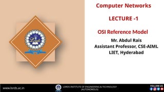 OSI Reference Model and its operation .pptx