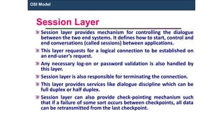 Osi reference model and the tcp | PPT